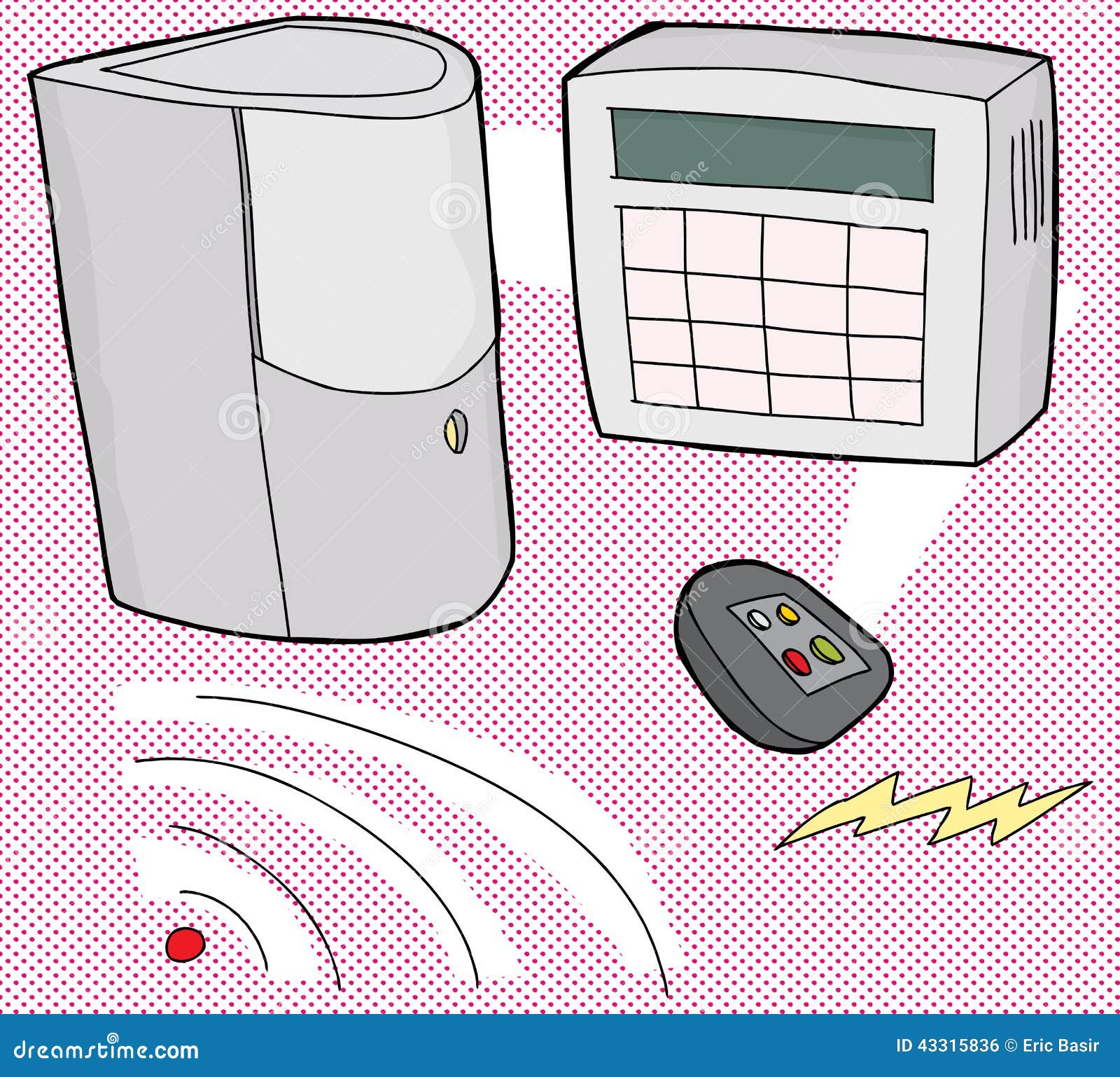 Security System Illustration Stock Vector - Illustration of object ...