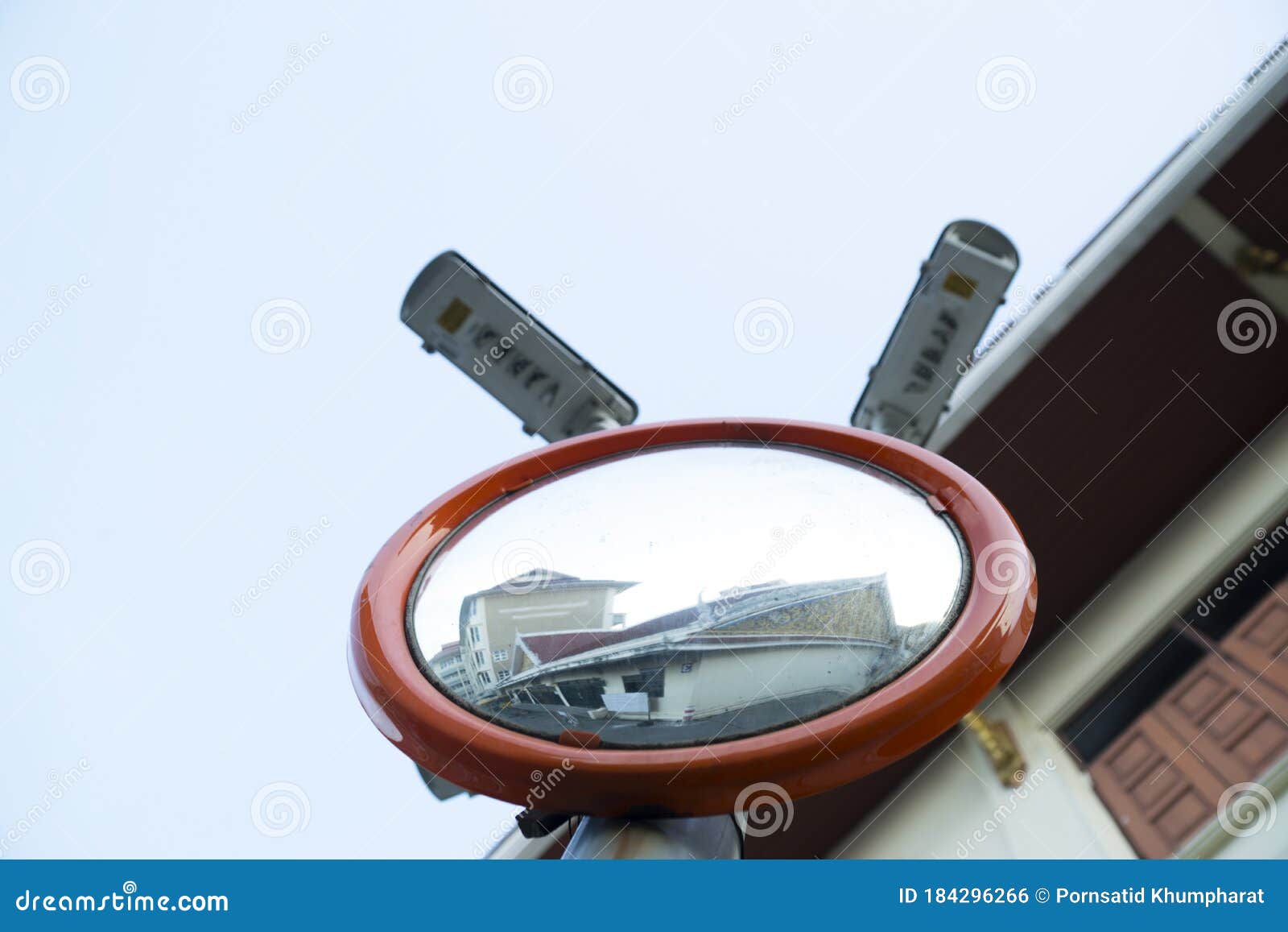 Security System,Mirror Junction and Camera Cctv Editorial Photo - Image ...