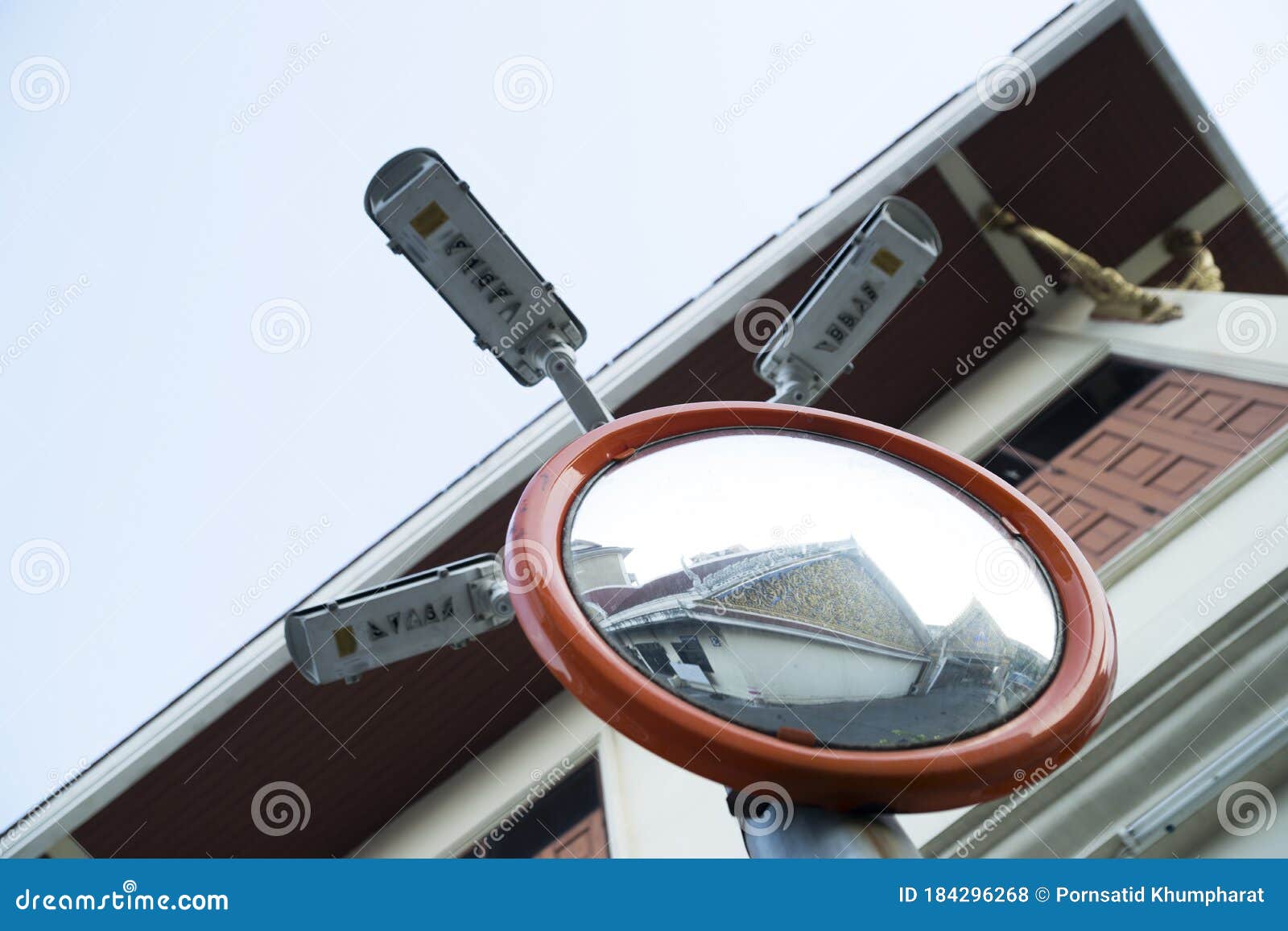 Security System,Mirror Junction and Camera Cctv Editorial Stock Photo ...
