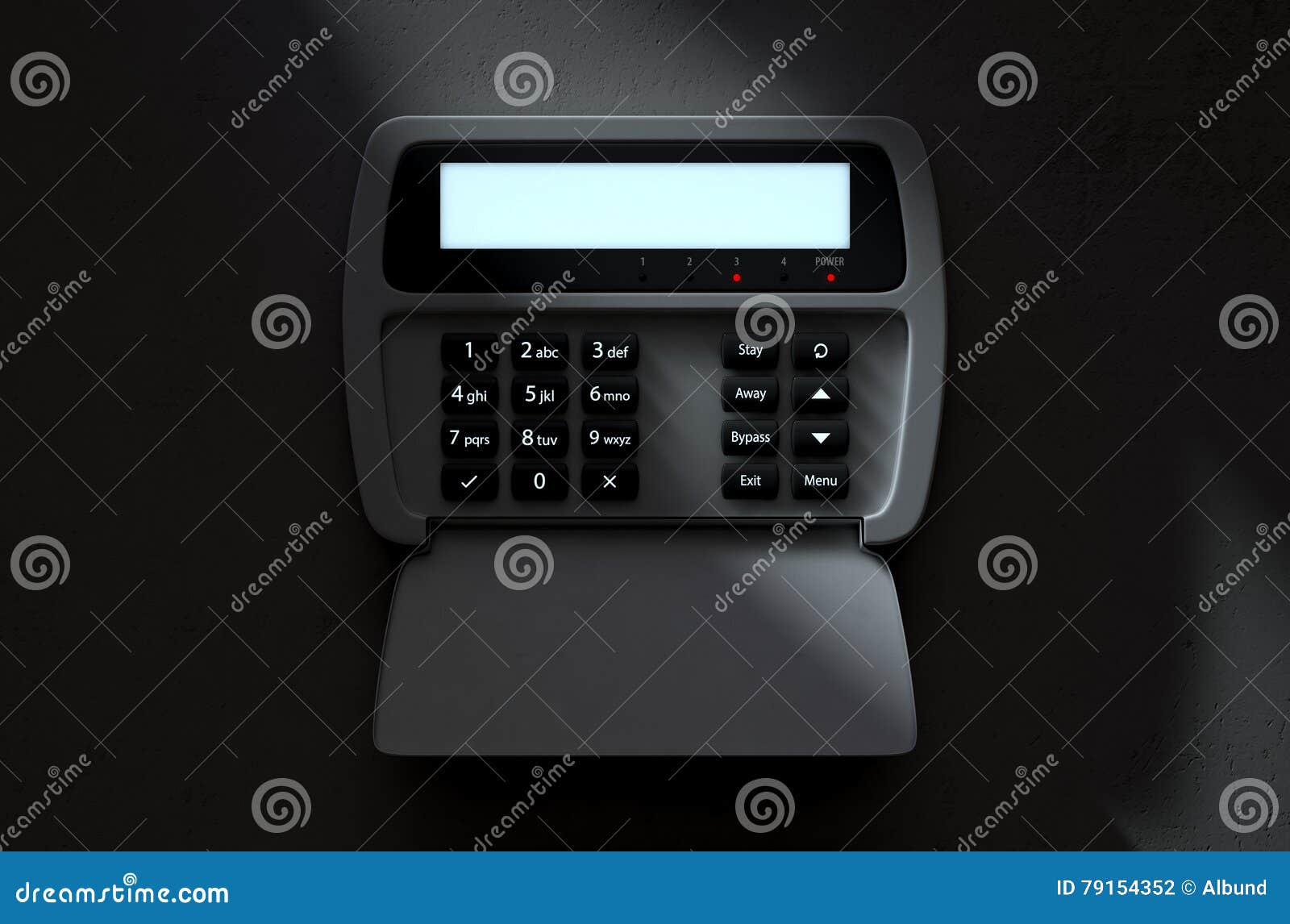 Security System Panel stock illustration. Illustration of authorization ...