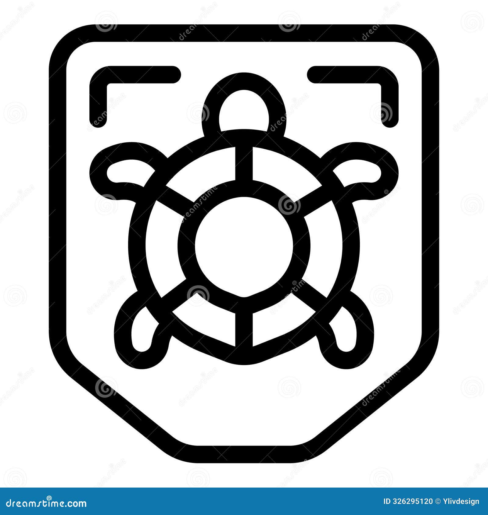 Security System Showing Turtle Icon for Slow Performance Stock Vector ...
