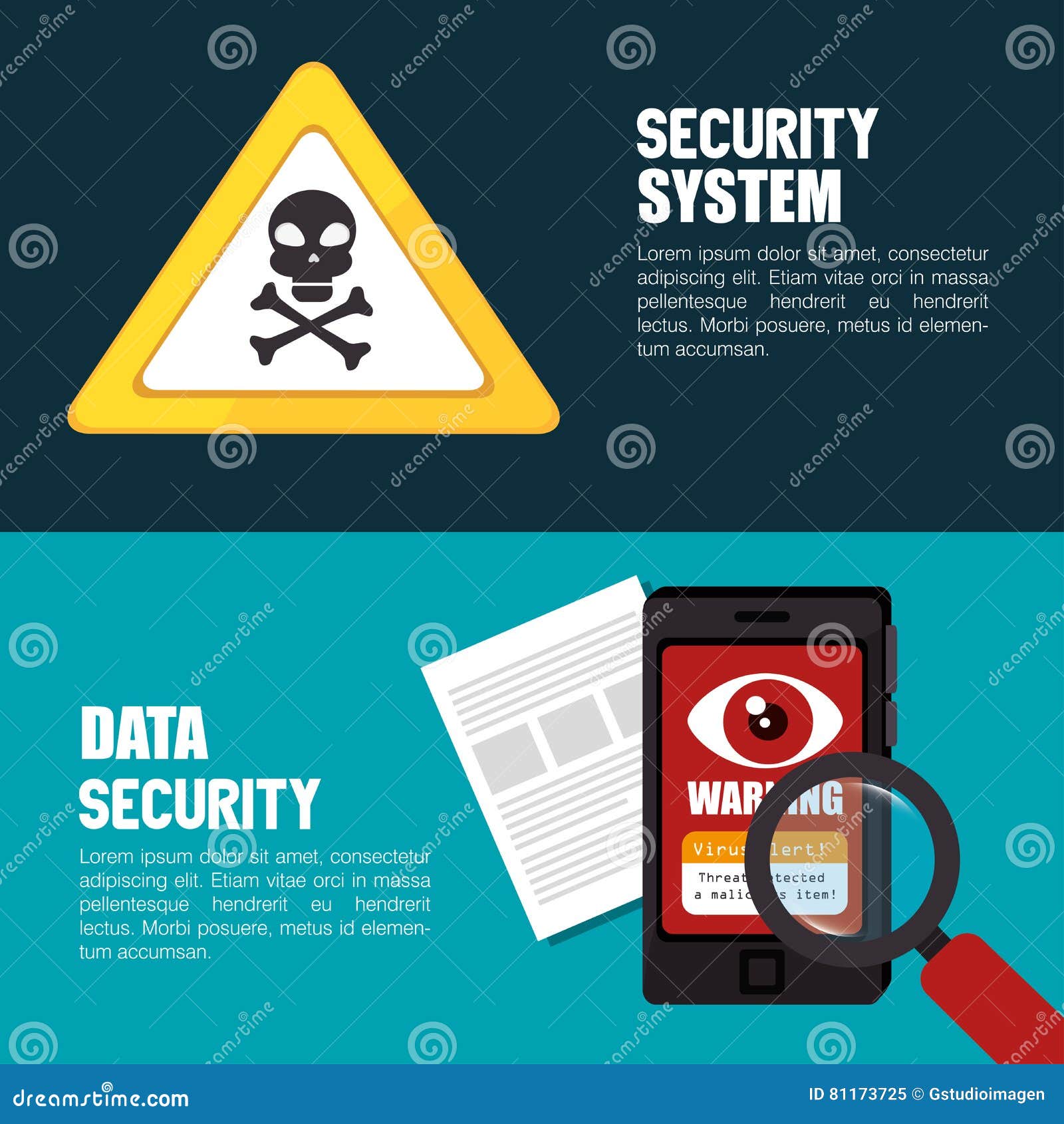 Security System Technology Icon Stock Vector - Illustration of security ...