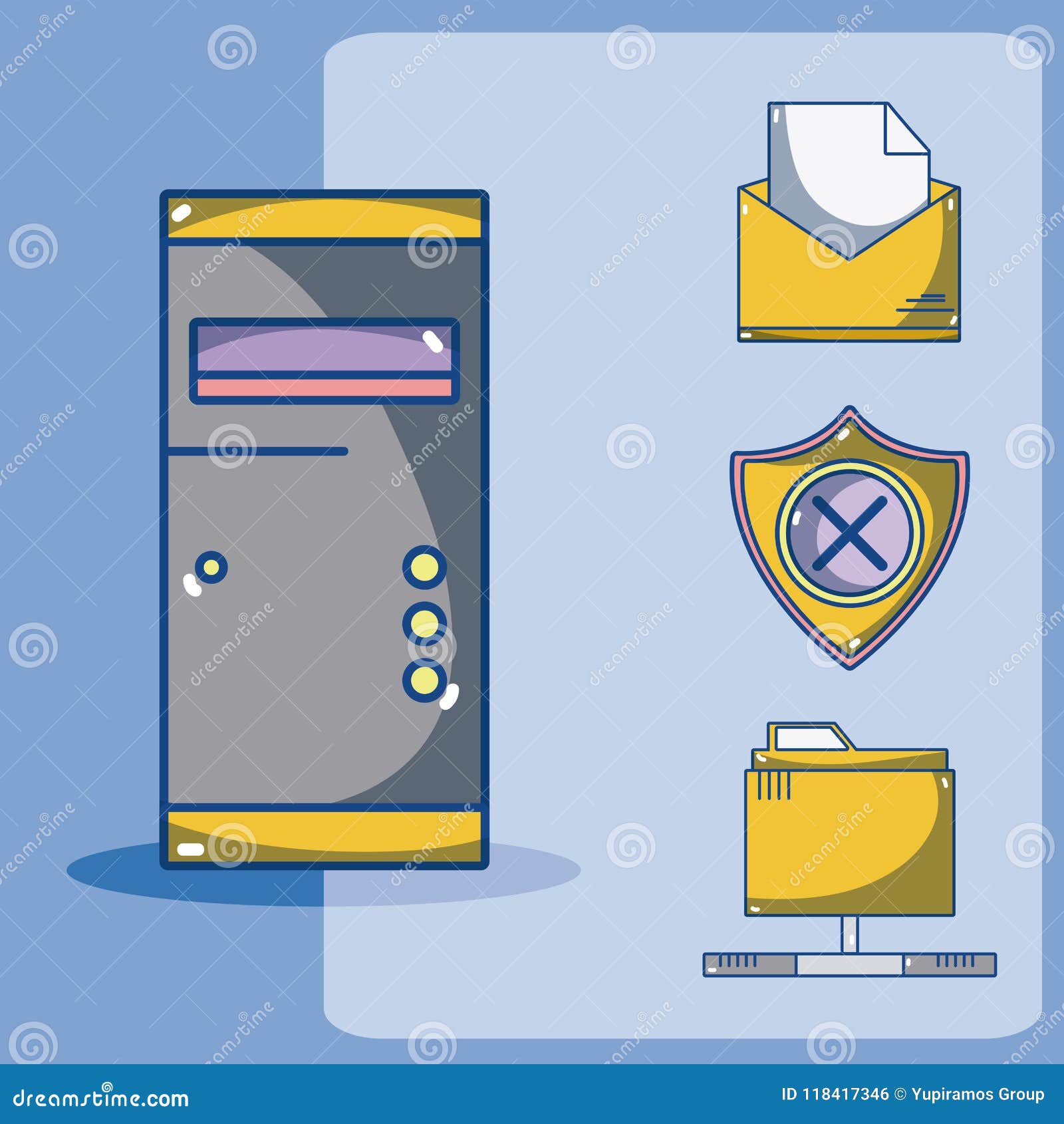 Security system technology stock vector. Illustration of antivirus ...