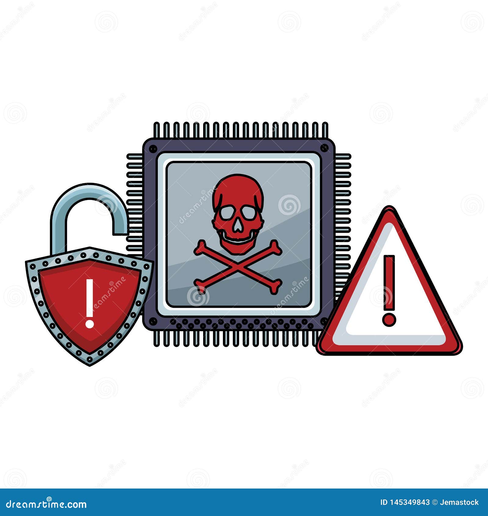 Security system technology stock vector. Illustration of symbol - 145349843