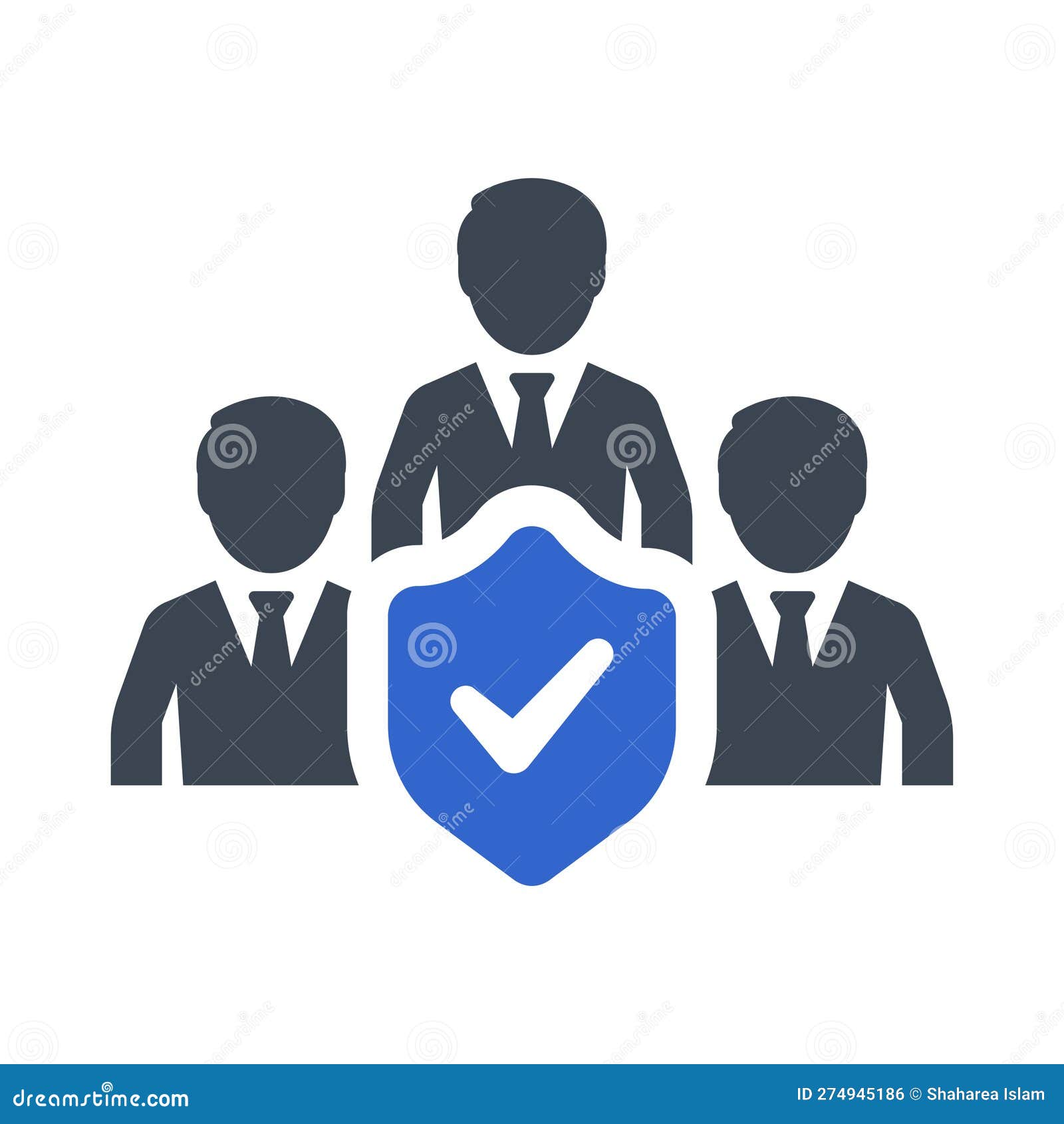 Security team icon stock vector. Illustration of protection - 274945186
