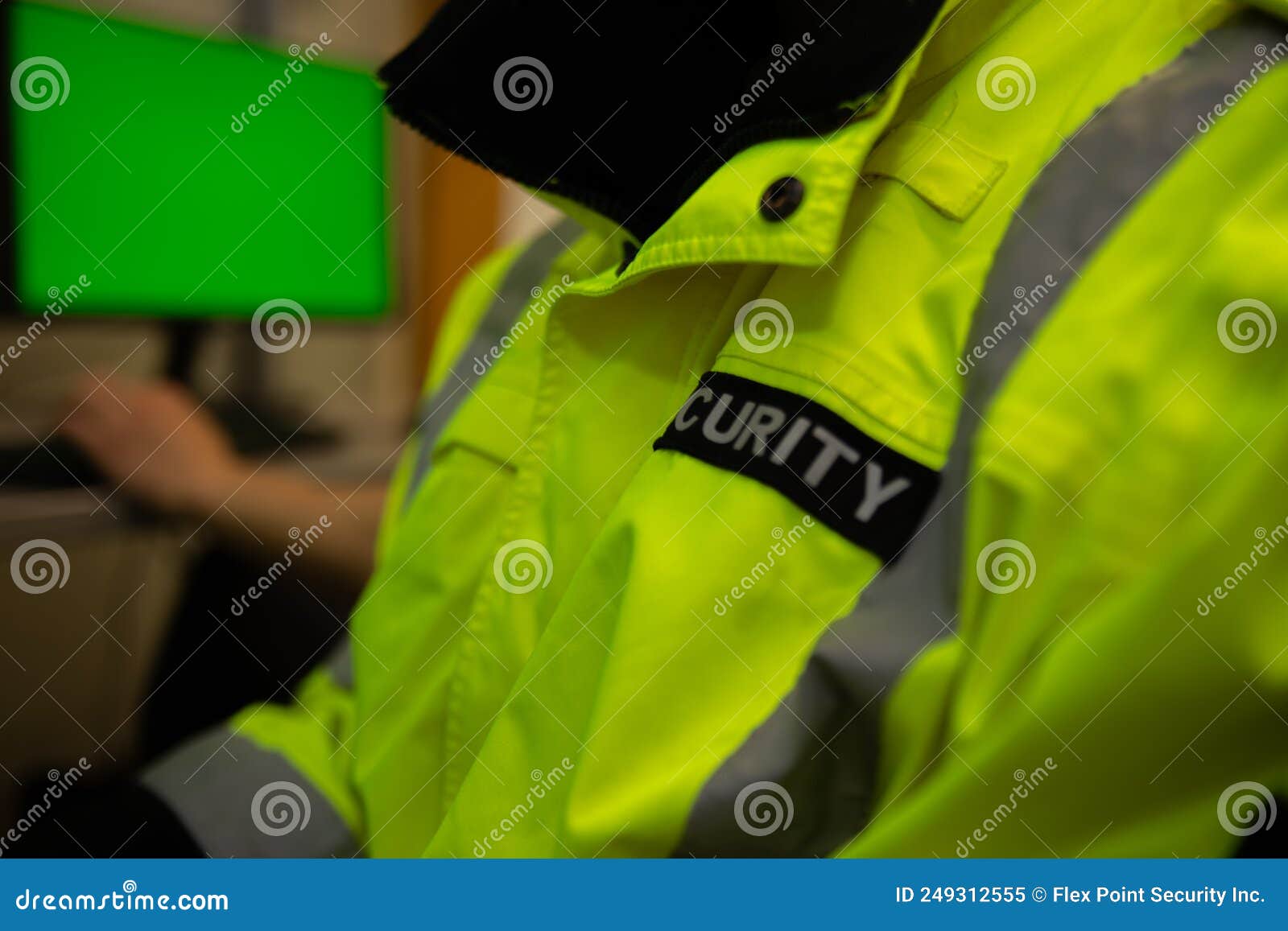 Security Team Watching Over CCTV Surveillance Monitors. Stock Image ...