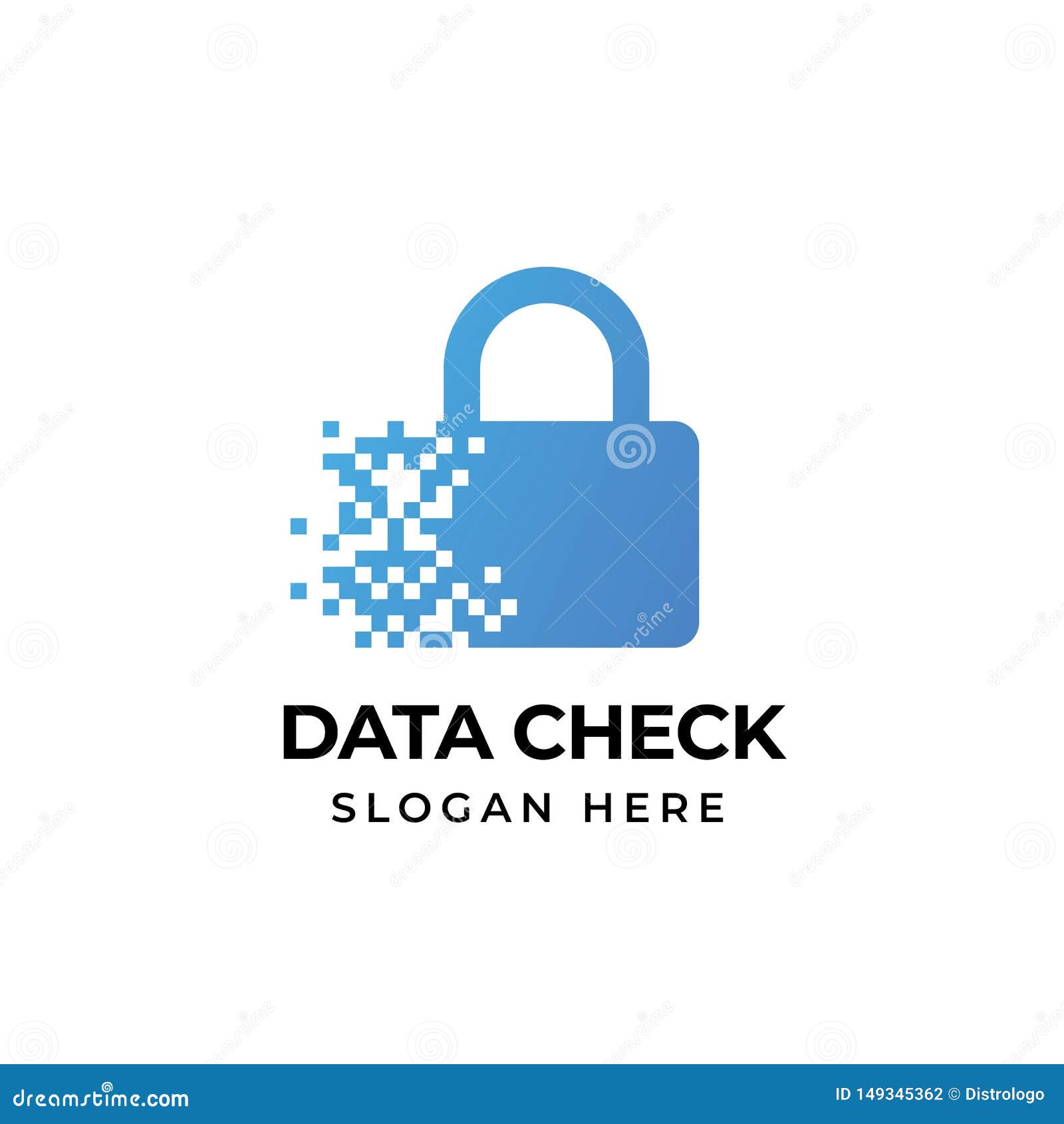 Security Tech Logo Template with Check Mark Design Stock Vector ...