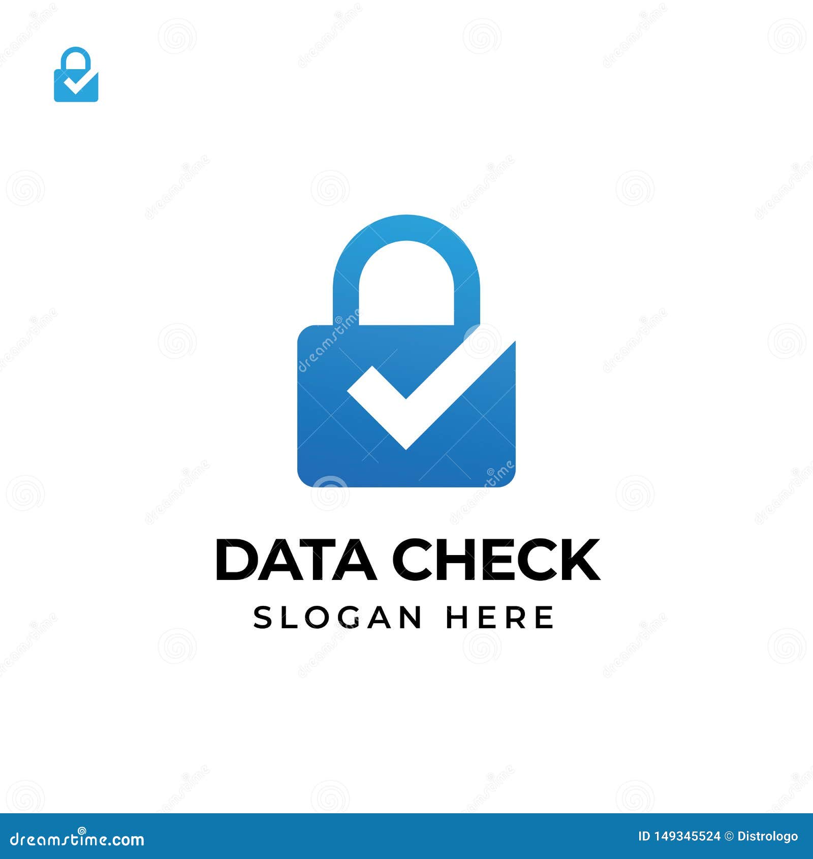 Security Tech Logo Template with Check Mark Design Stock Vector ...