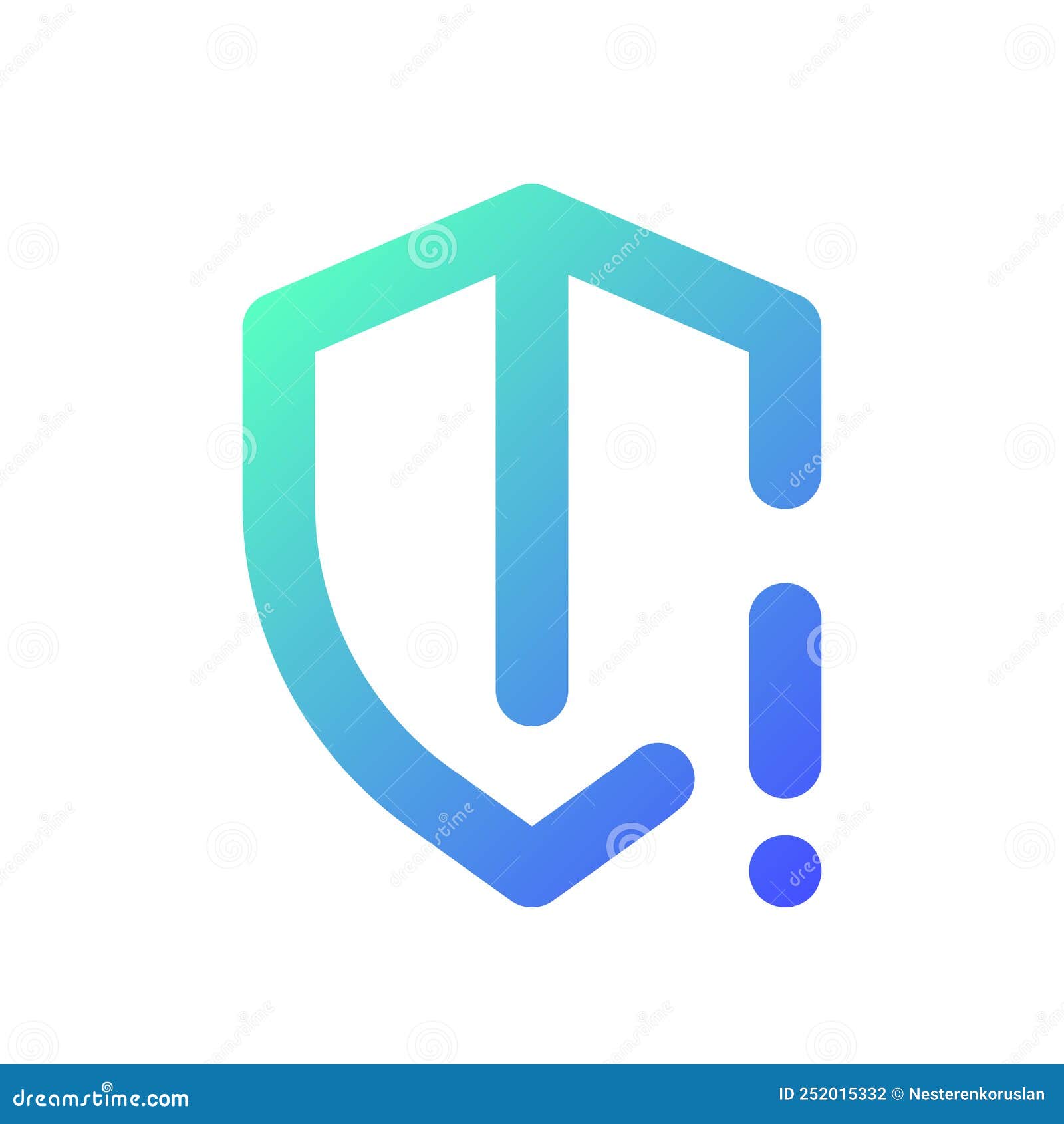 Security Threat Pixel Perfect Gradient Linear Ui Icon Stock Vector ...