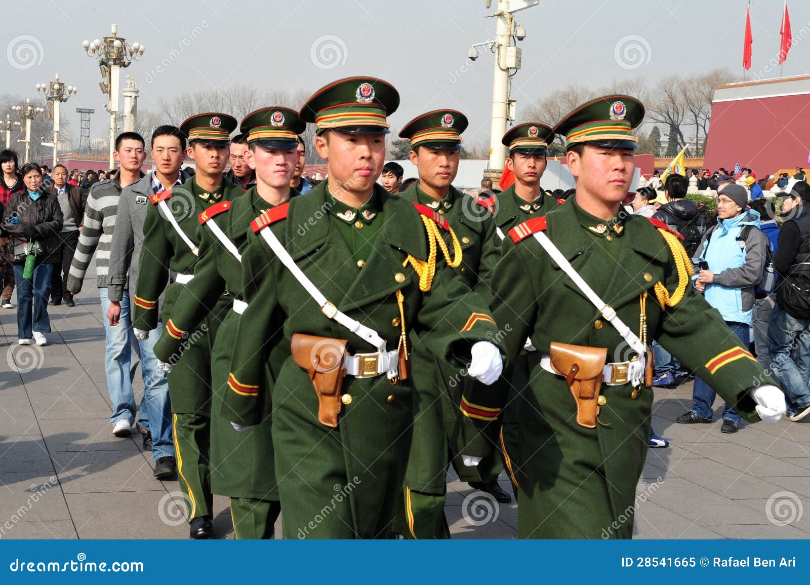 Security in Tiananmen Square in Beijing China Editorial Image - Image ...