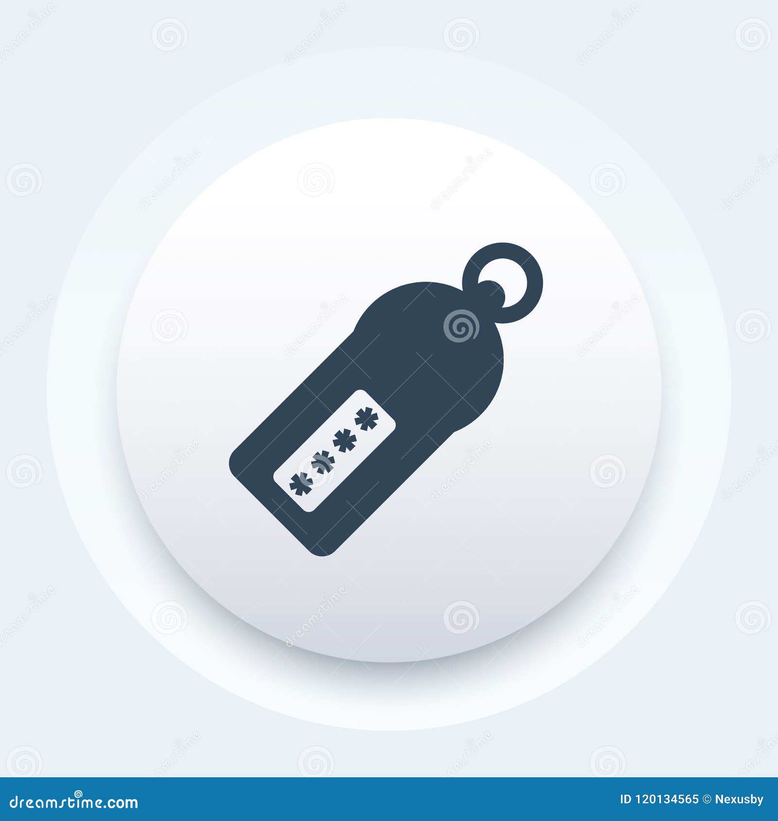 Security Token Icon. The Second Factor Authentication Password Concept ...