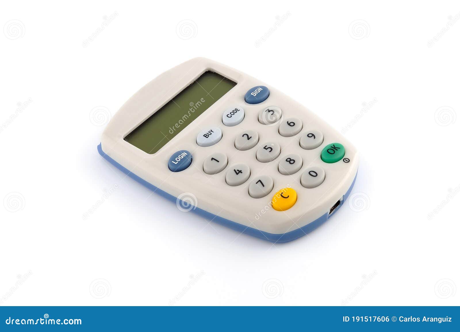 Security Token Isolated on White Background. Stock Photo - Image of ...