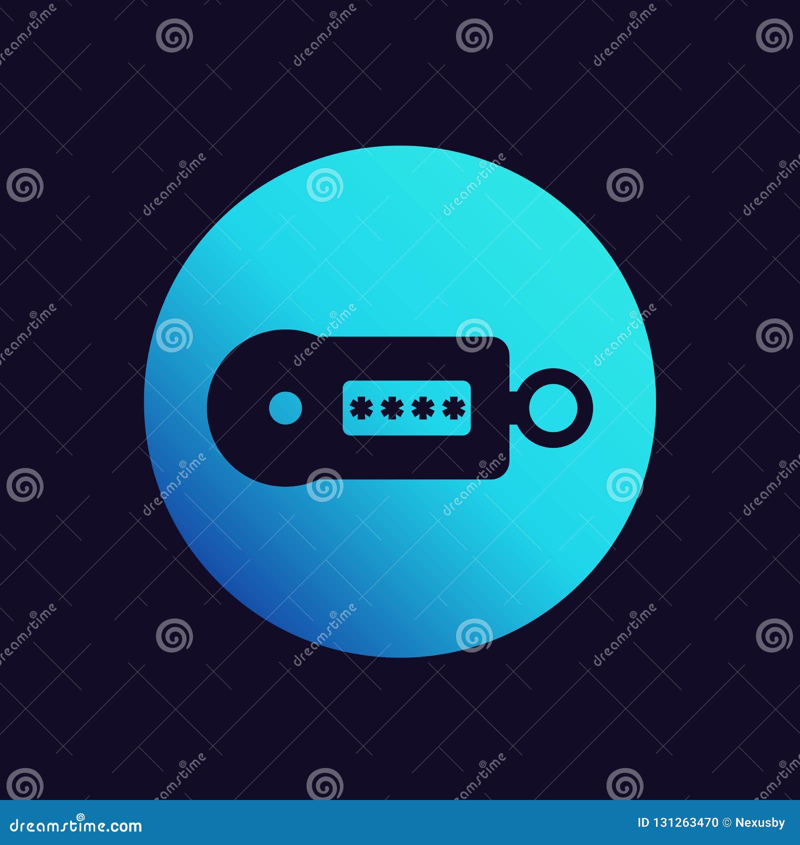 Security Token Vector Stock Vector Illustration Of Temporary 131263470