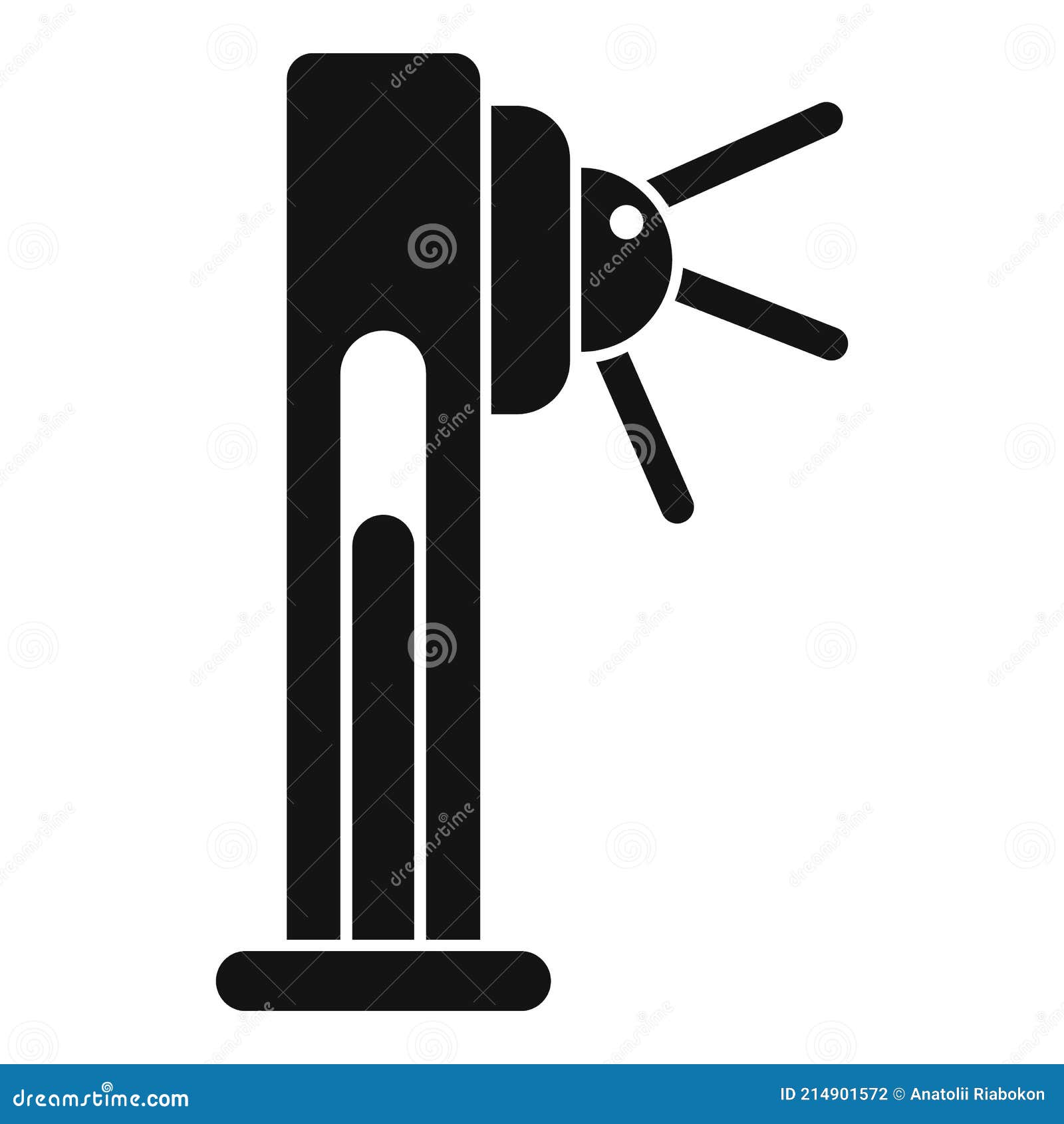 Security Turnstile Icon, Simple Style Stock Vector - Illustration of ...