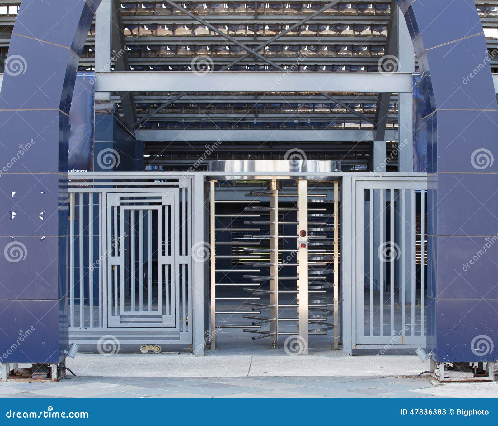 Security Turnstile Outdoor Metal Controll Stock Image - Image of ...