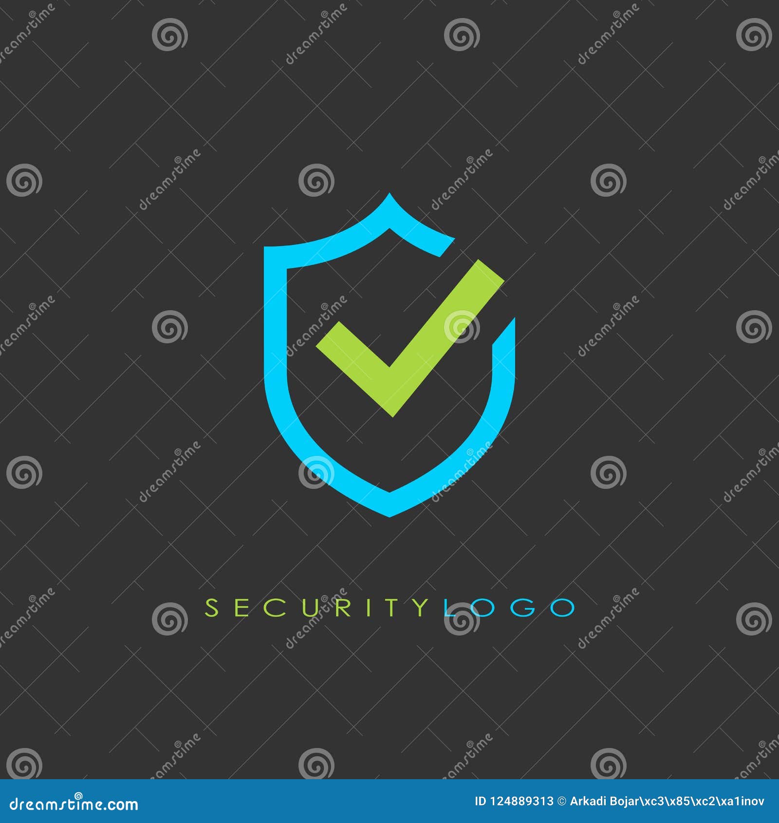 Security vector logo stock vector. Illustration of concept - 124889313