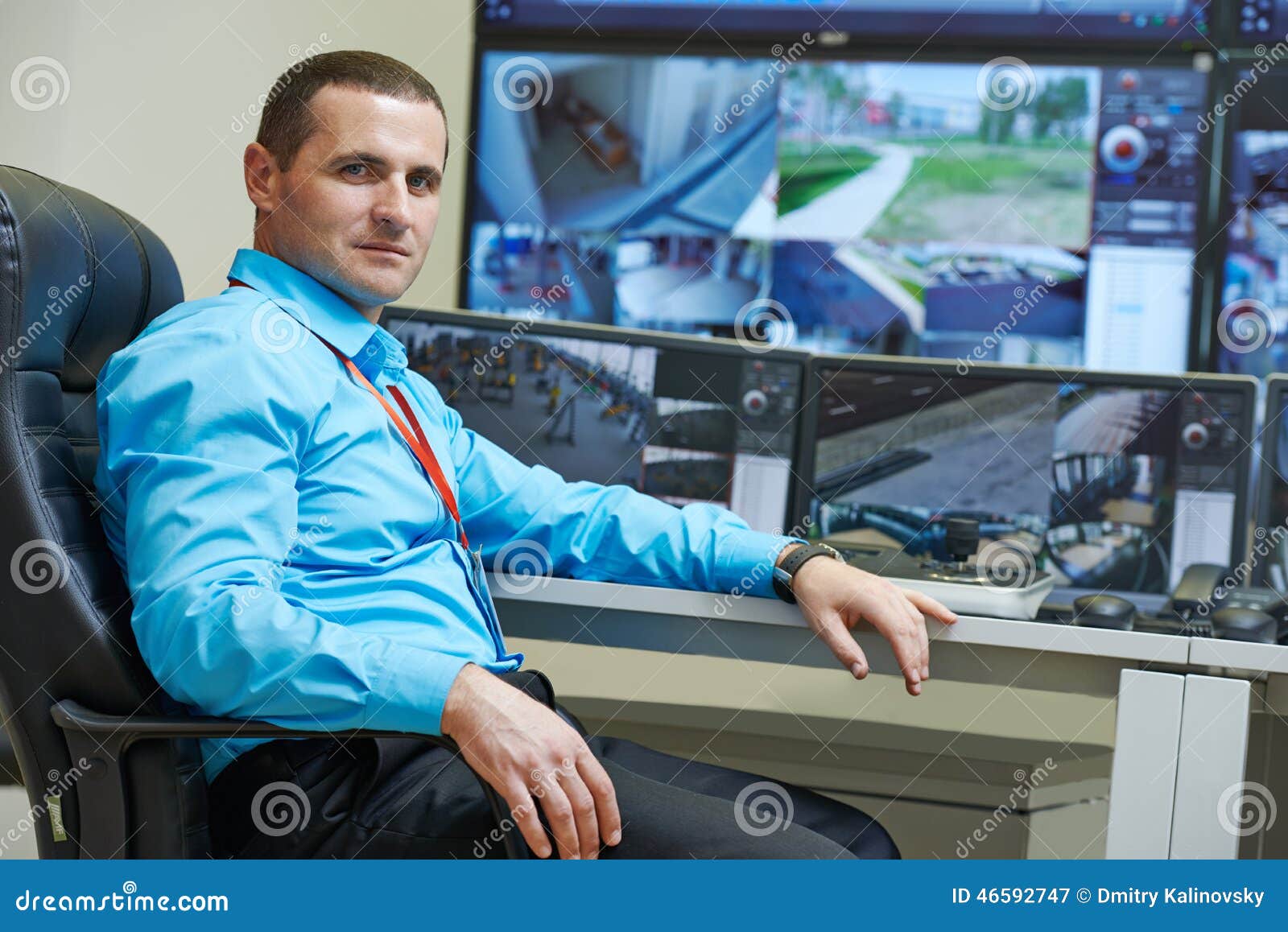 Security Video Surveillance Chief Stock Image - Image of property, boss ...