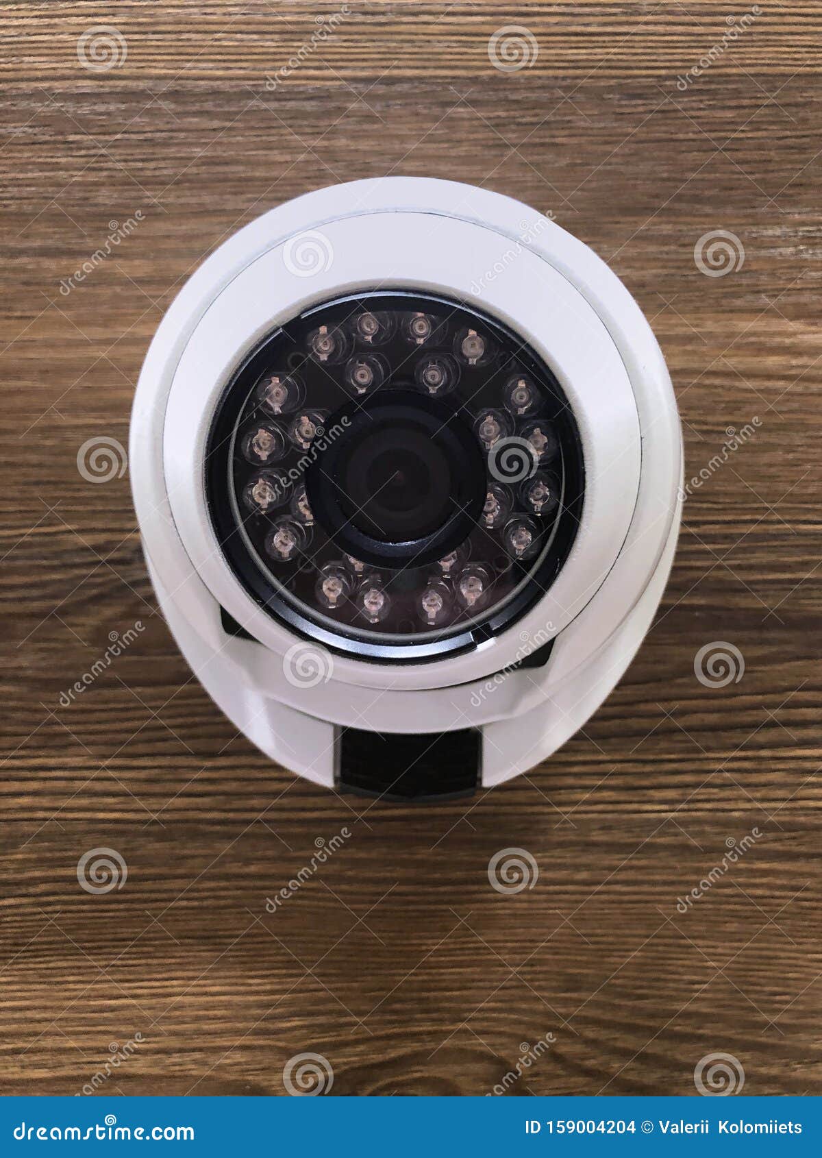 Security Video Surveillance System on the Wall. Stock Photo - Image of ...