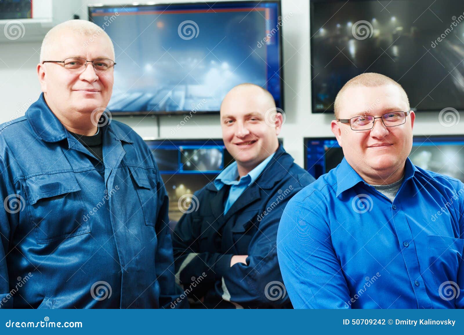 Security Video Surveillance Team Stock Photo - Image of crime, group ...