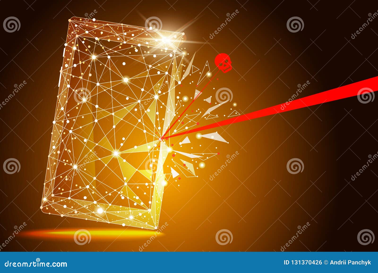 Security Violation - Infographical Concept. Graphic Design On The Theme ...