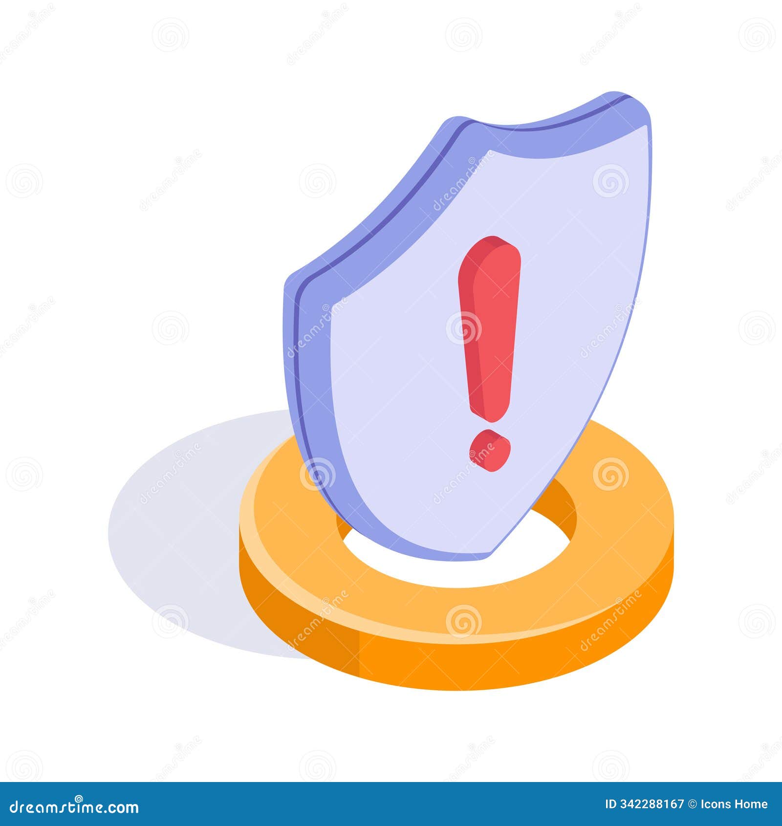Security Warning Shield Indicating a Potential Threat or Vulnerability ...