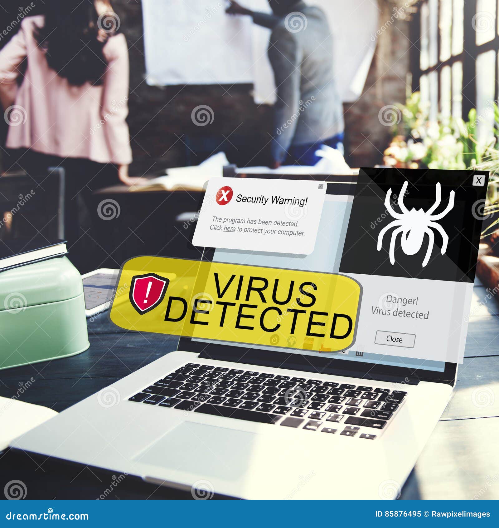 Security Warning Virus Detected Alert Concept Stock Image - Image of ... Security Warning Virus Detected Alert Concept Stock Image - Image of ...