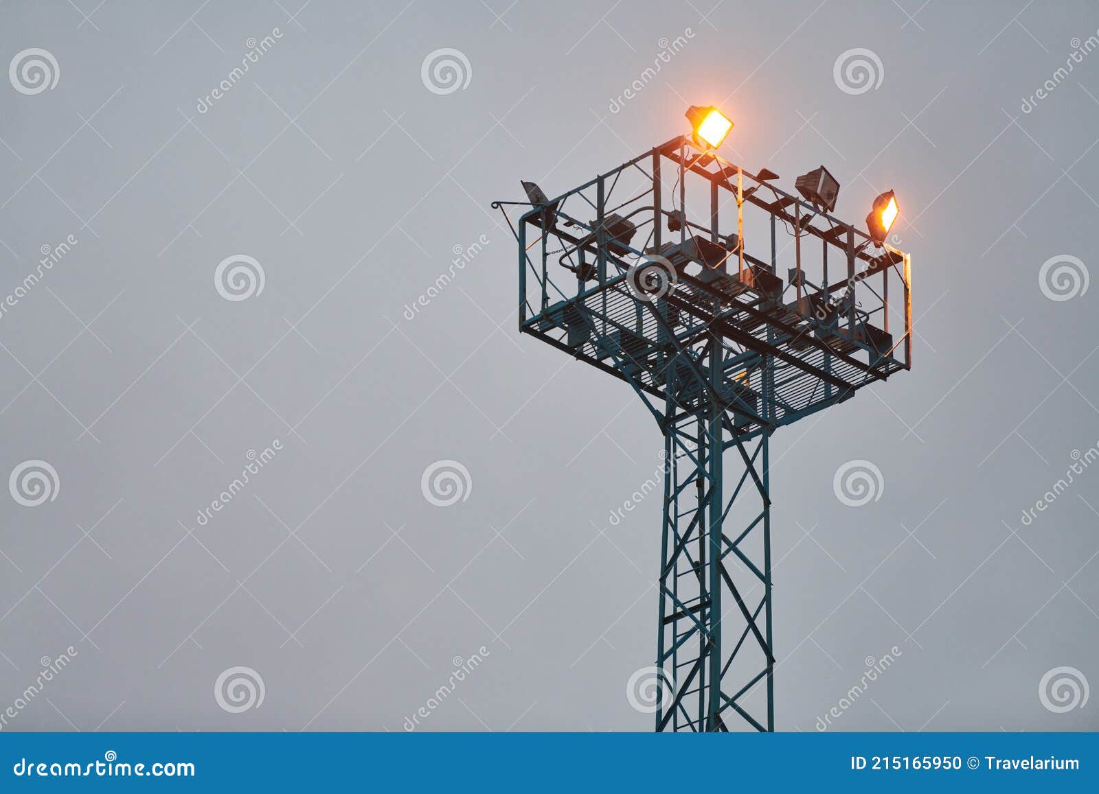 Security Watchtower for Observing Stock Photo - Image of dusk, beam ...
