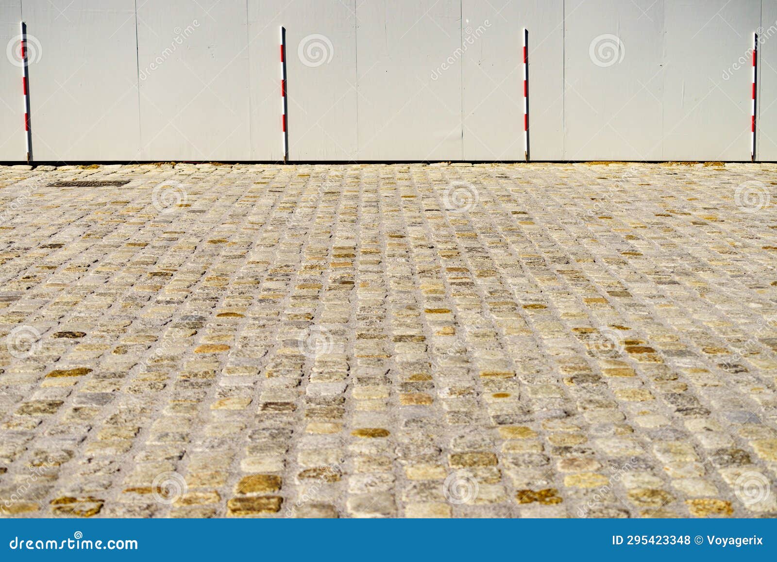 Security White and Red Warning Post Pipe Stock Photo - Image of supply ...