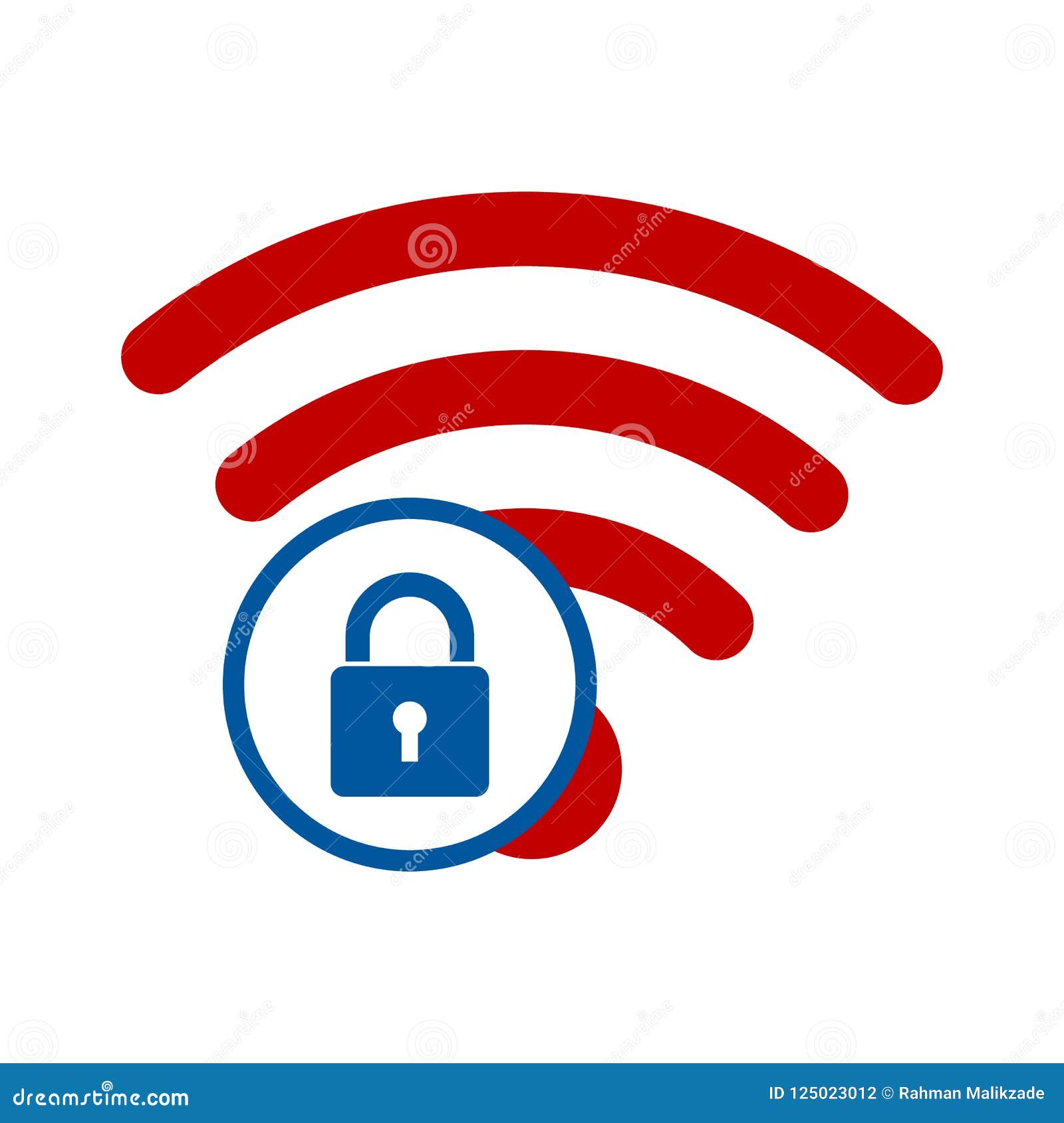 Security Wifi Icon Vector Eps Stock Vector - Illustration of mobile ...
