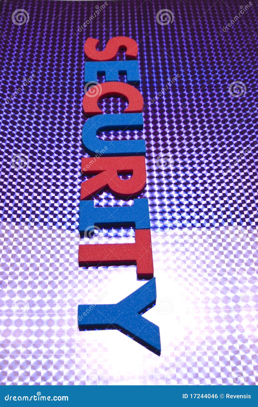 Security Word on Blue Neon Background Stock Photo - Image of poster ...
