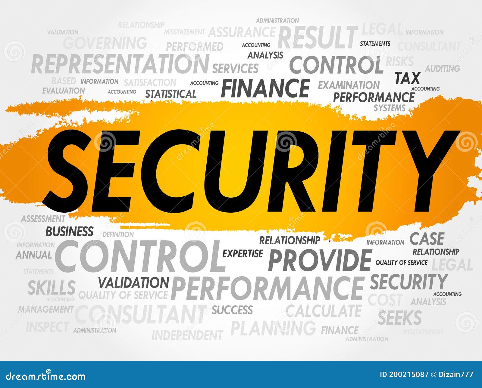 SECURITY word cloud stock illustration. Illustration of privacy - 200215087