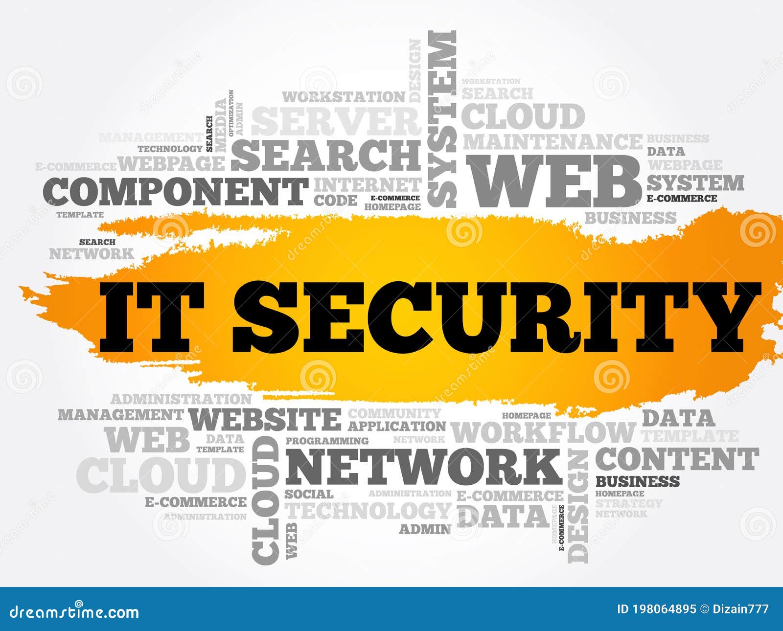 It Security Word Cloud Collage Stock Illustration - Illustration of ...