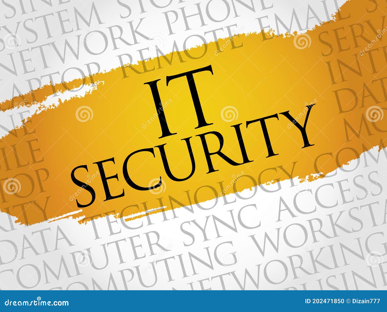It Security word cloud stock illustration. Illustration of defence ...