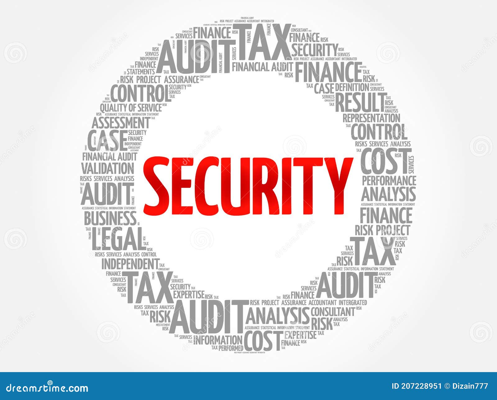 SECURITY word cloud stock illustration. Illustration of cyber - 207228951