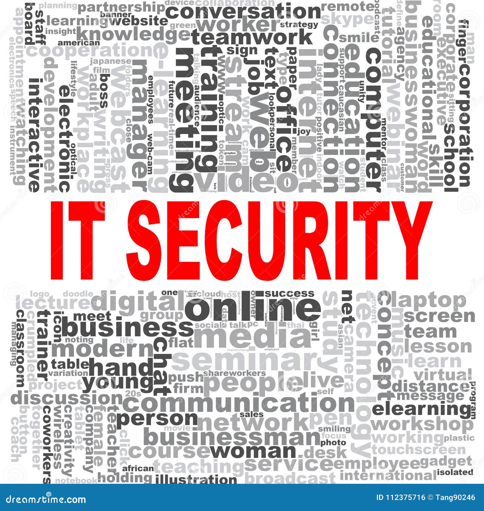 It security word cloud stock illustration. Illustration of antivirus ...