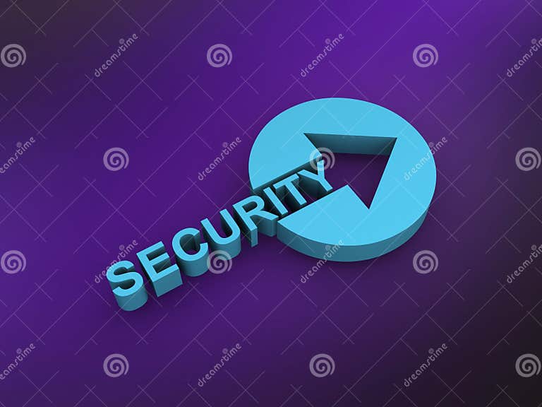 Security word on purple stock illustration. Illustration of employment ...