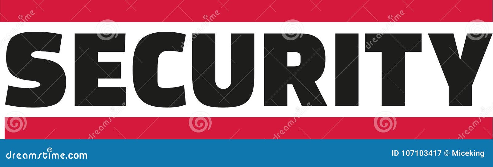 Security Word with Red Lines Stock Vector - Illustration of word, logo ...