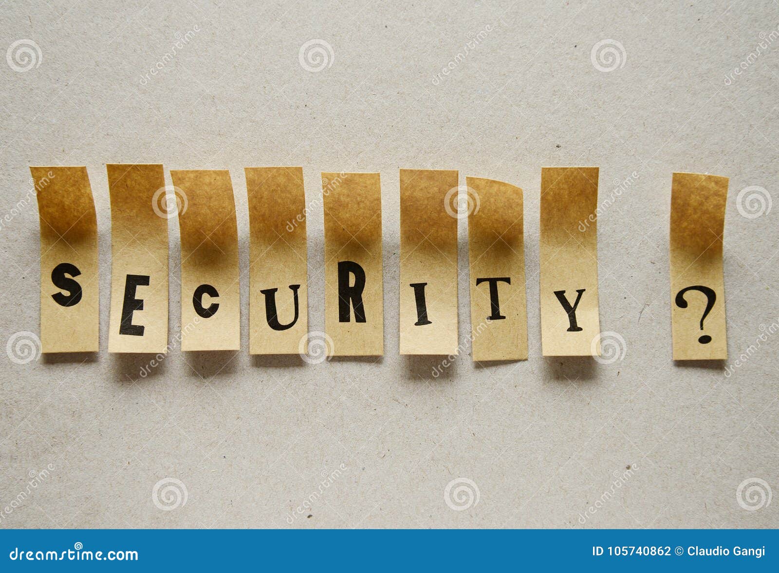 Security - Word in Sticky Letters Stock Photo - Image of style, message ...