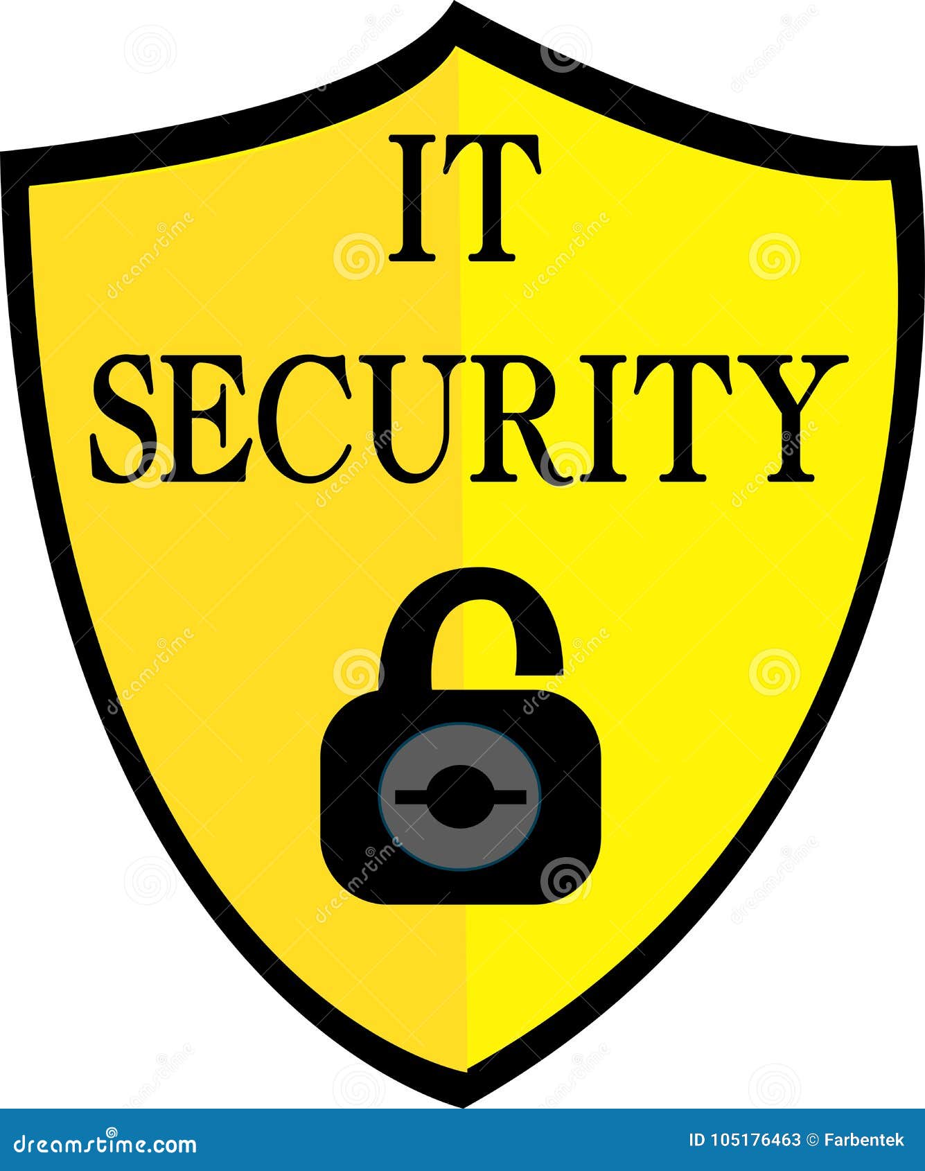 It Security Word Text Logo Illustration. Stock Vector - Illustration of ...