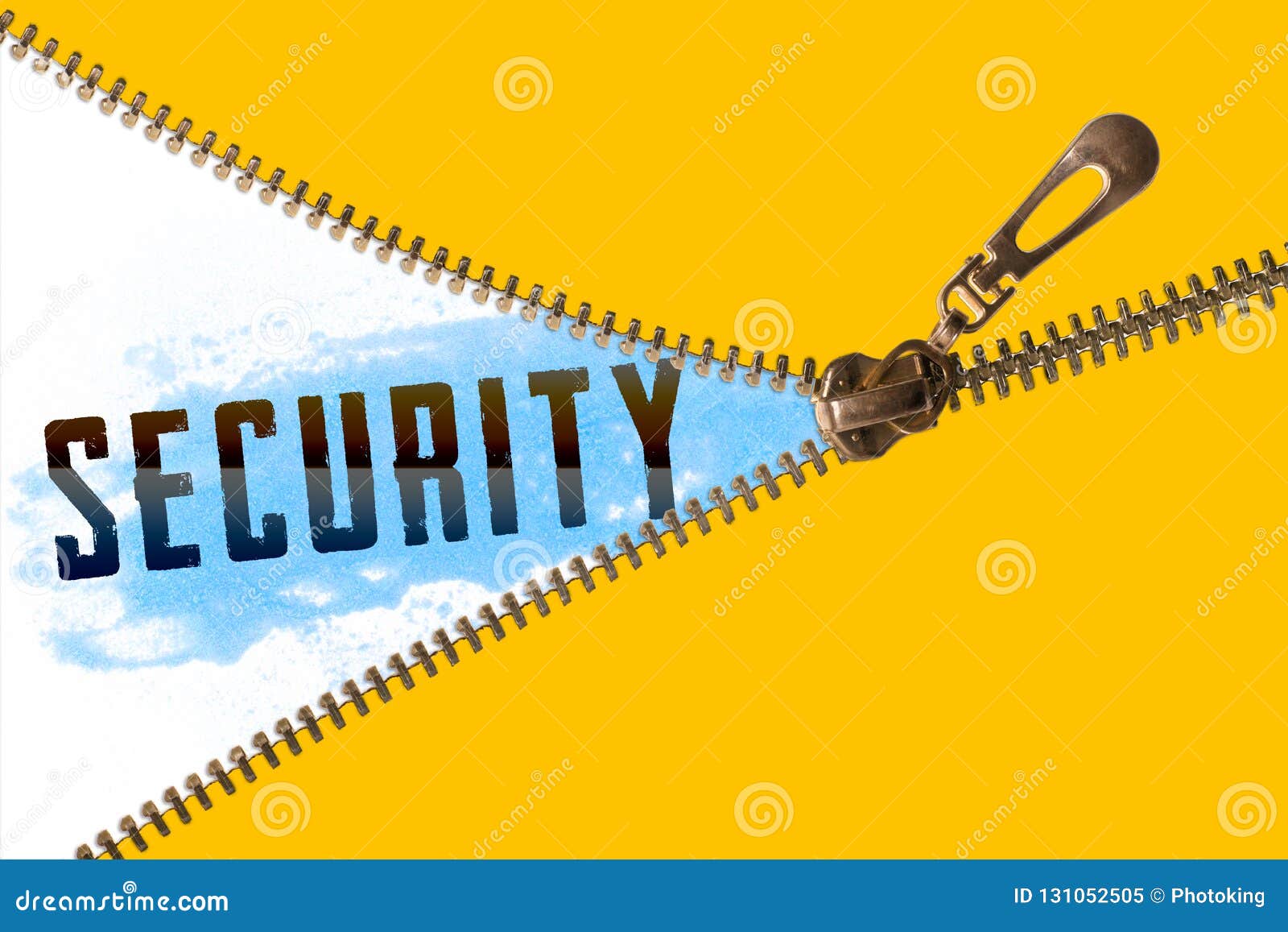 Security word under zipper stock image. Image of cyber - 131052505