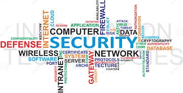 It Security WordCloud stock vector. Illustration of sicherheit - 24038316