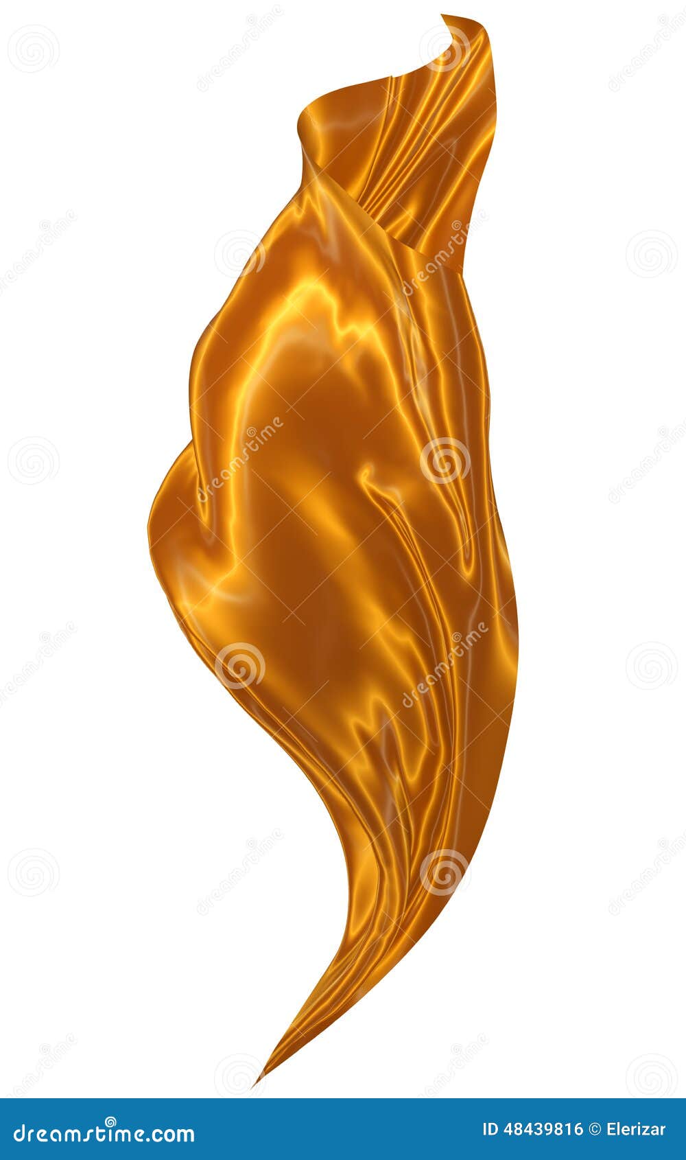 Seda abstrata no vento ilustração stock. Ilustração de fluir - 48439816