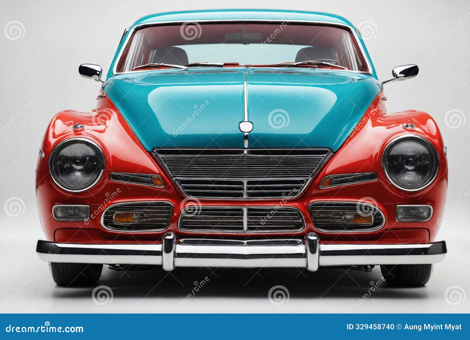 Sedan Car Head-on, Highlighting the Grille, Headlights, and Front ...