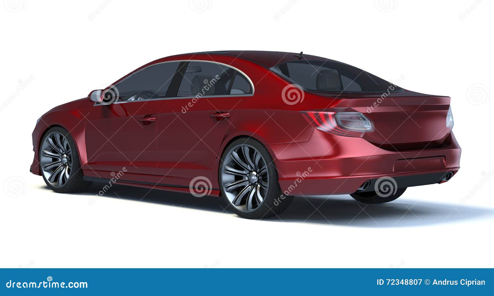 Sedan 3d concept car stock illustration. Illustration of generic - 72348807