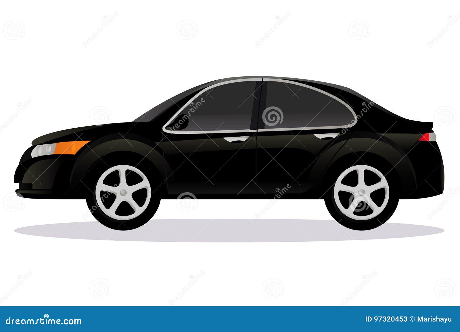 Sedan, Saloon Car Body Type Stock Vector - Illustration of drive ...