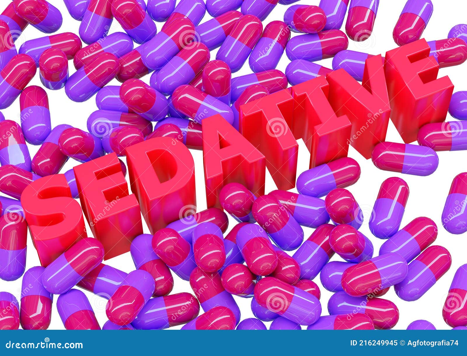 Sedative Drug Capsules Over Letters Stock Illustration - Illustration ...