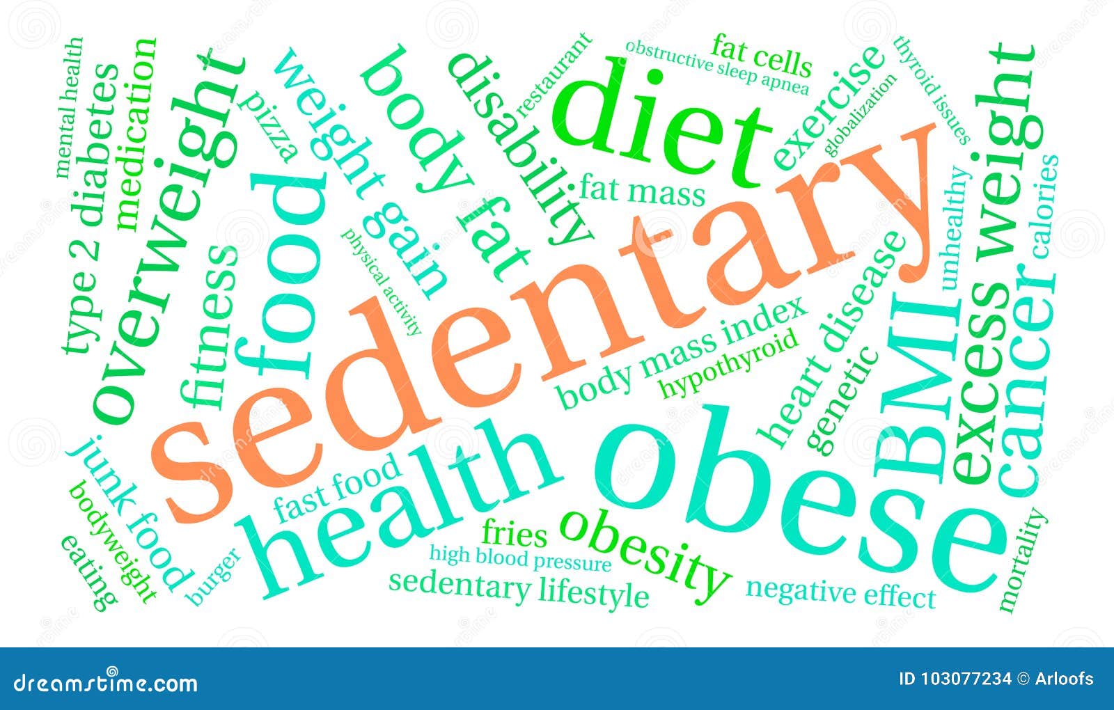 Sedentary Word Cloud stock vector. Illustration of globalization ...