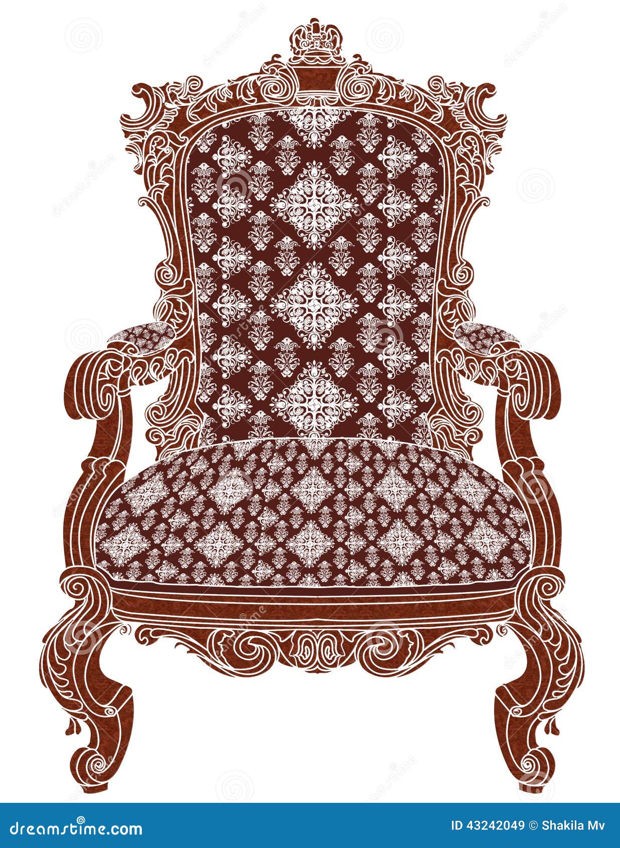 Sedia - Vecchia Poltrona Antica Reale Immagine Stock - Immagine di ...