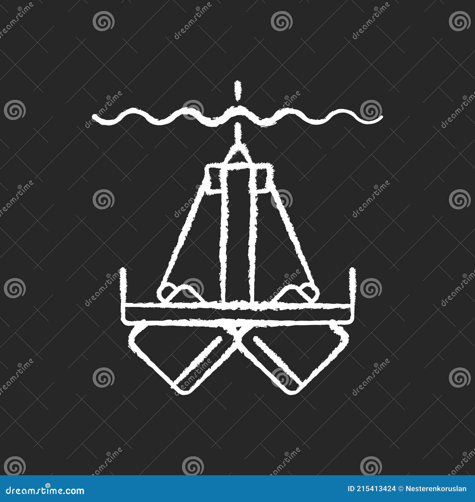 Sediment Sampling Icon Cartoon Vector | CartoonDealer.com #215498183