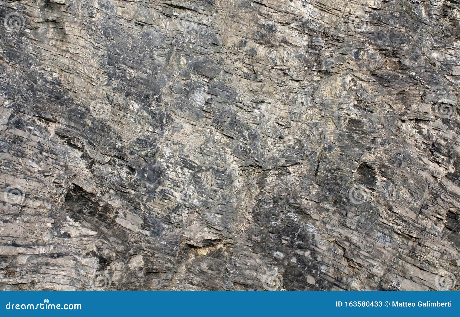 Sedimentary Carbonate Rock Layers Stock Image - Image of calcium ...